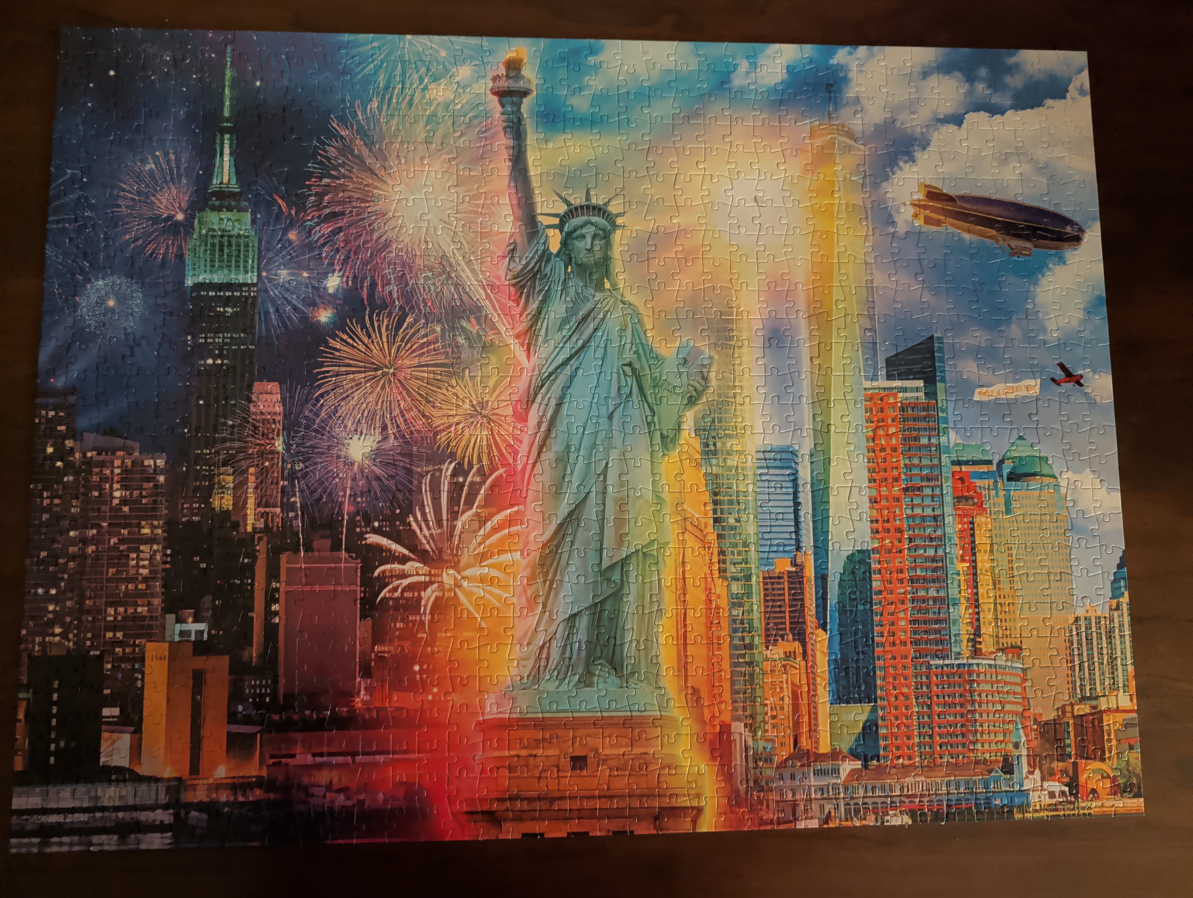 Buffalo Games Night & Day: Celebrate Lady Liberty 1000 pieces ...