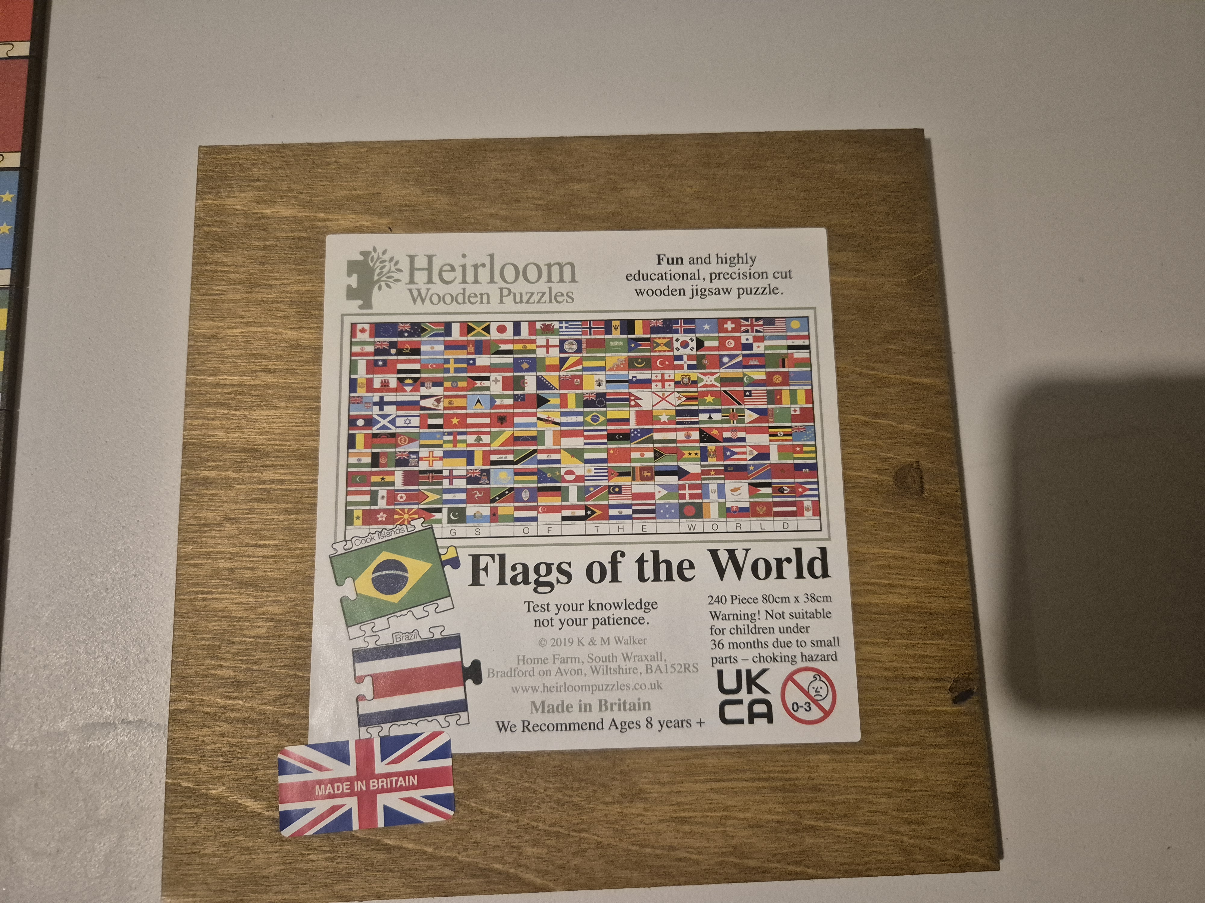 Heirloom Flags of the world 240 dílků | MySpeedPuzzling