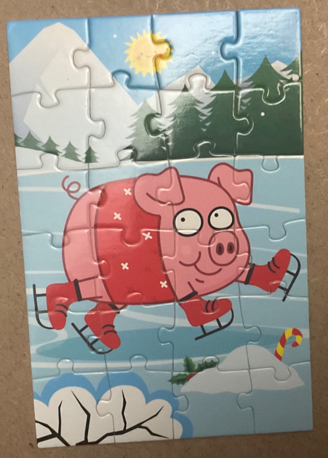 Puzzle Time Blue Tractor Advent 7 24 pieces | MySpeedPuzzling